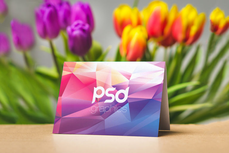 Greeting Card Mockup Free PSD | PSD Graphics