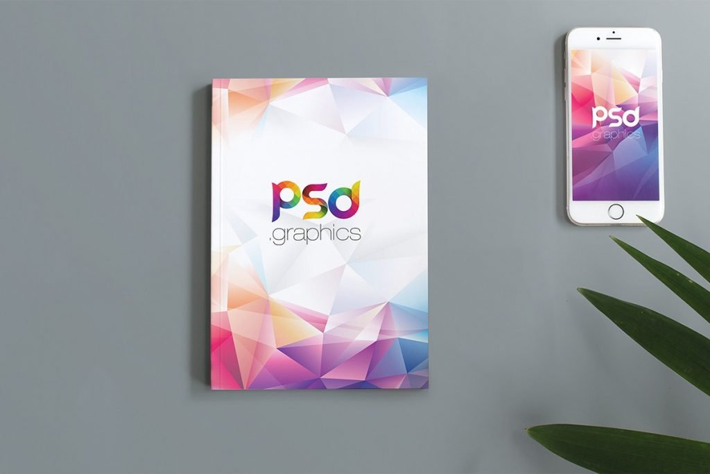 Flat Lay Book Cover Mockup | PSD Graphics